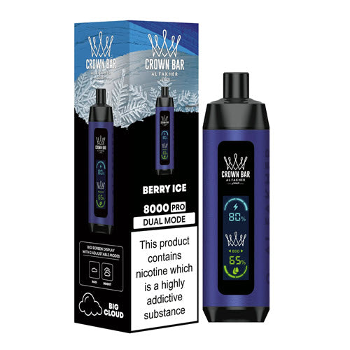 Al Fakher Crown Bar Pro 8000 Puffs Disposable Vape Device | Shop Shefa